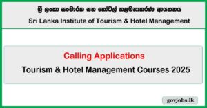 Tourism & Hotel Management Courses Application 2025 May - SLITHM ...